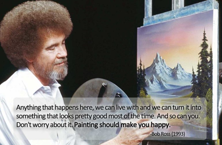 This Bob Ross Painting Class At 400 W. Rich Will Have You Making The ...