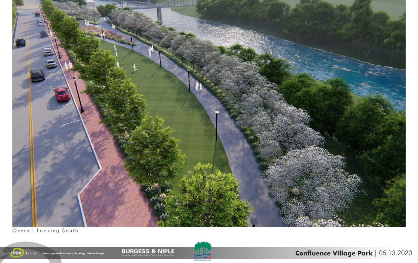 Here Are The Renderings For Confluence Village Park, A New Riverfront ...