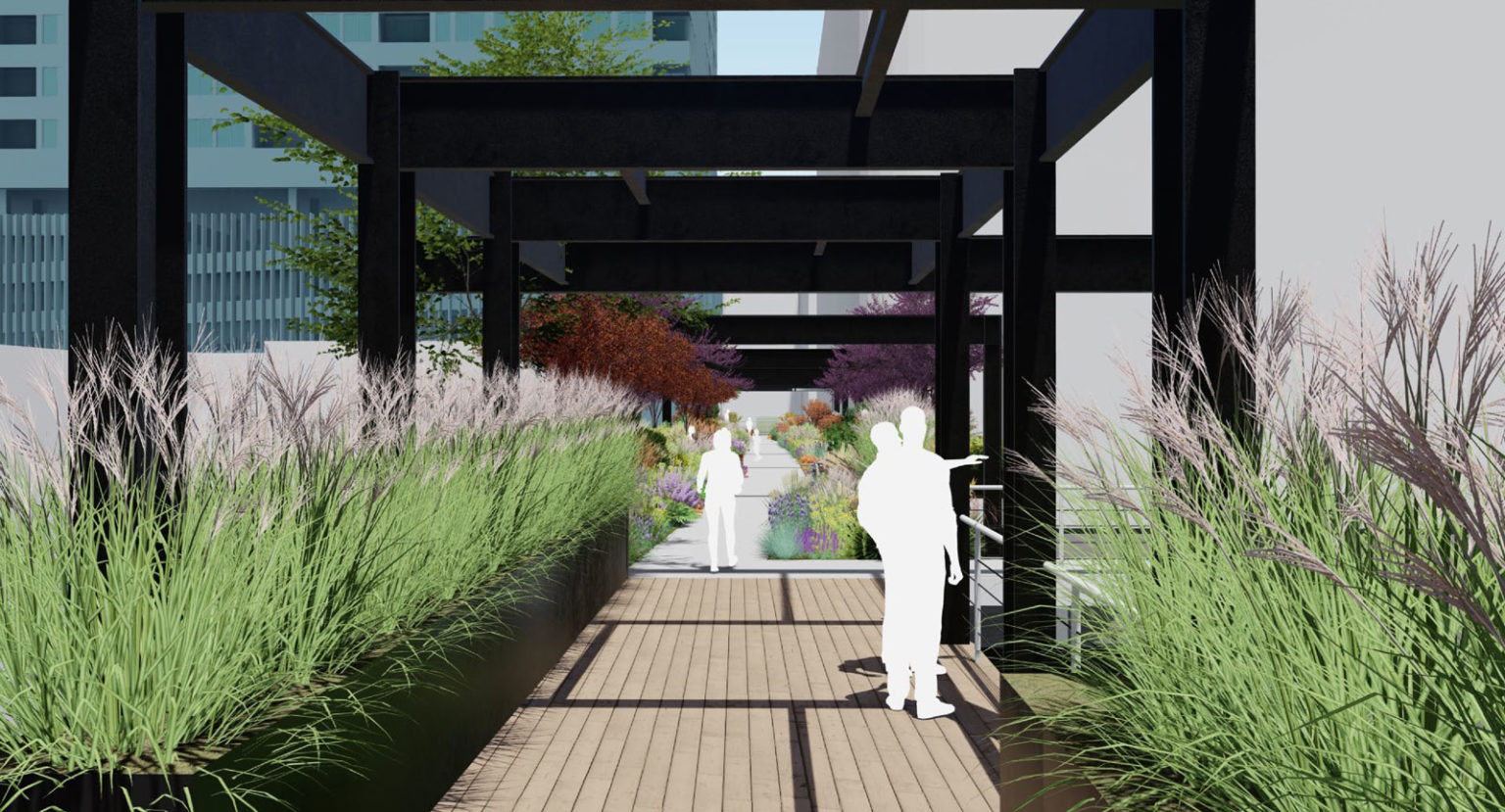 The New Renderings Of ParkWalk, An Elevated Park Slated For Downtown ...