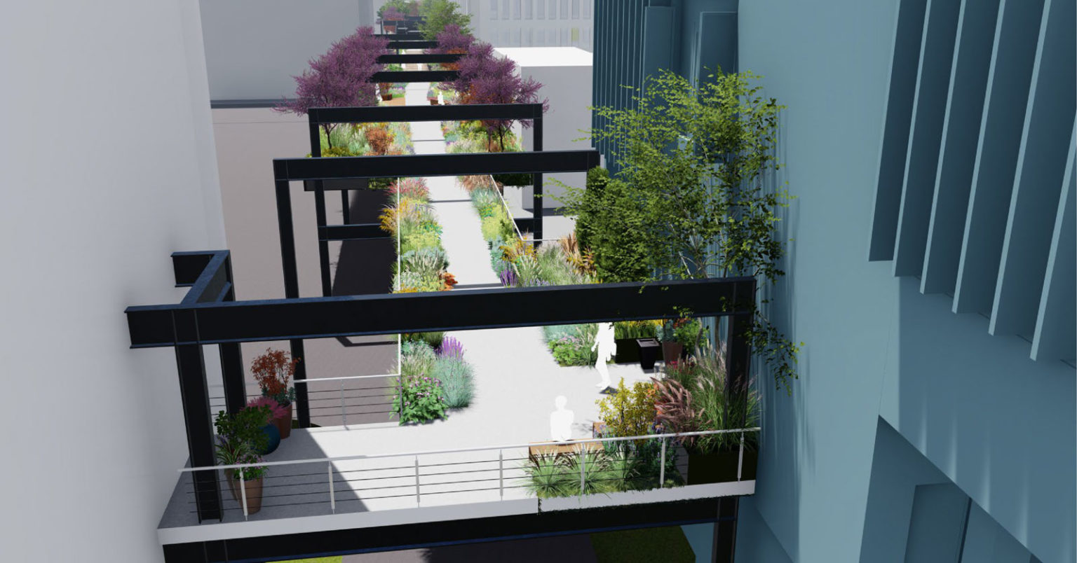 The New Renderings Of ParkWalk, An Elevated Park Slated For Downtown ...