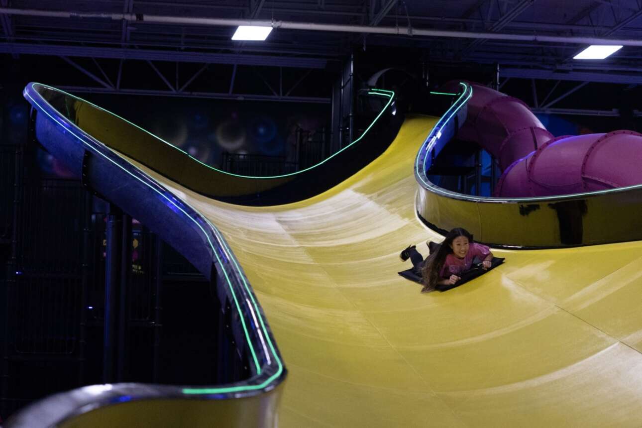 An Indoor Slide Park Is Open In Columbus And It Looks Wild